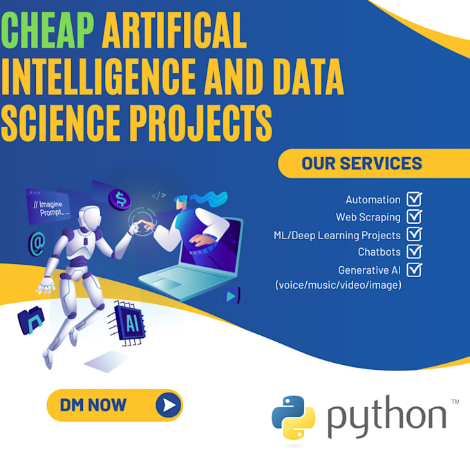 Do cheap machine learning and data science projects in python by ...