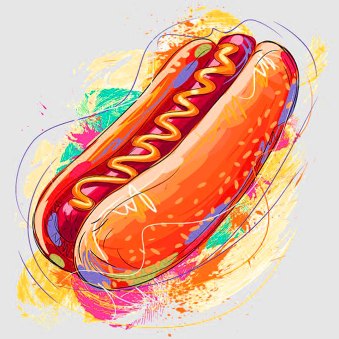 Draw healthy food pop art illustration for you by Tanithamclean | Fiverr