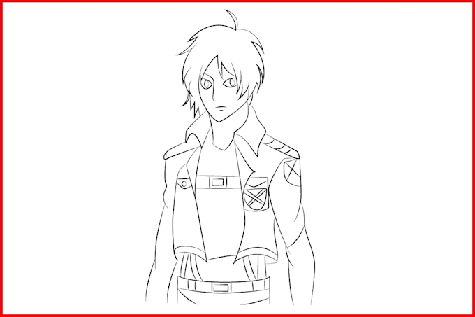 Draw amazing line art anime figure and manga characters by Sondhi_khan ...