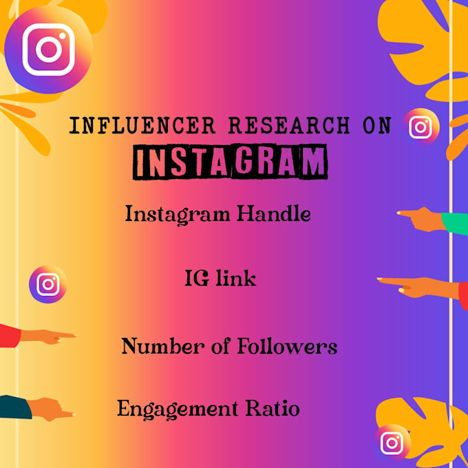 Do best instagram influencer and instagram research for every niche by ...