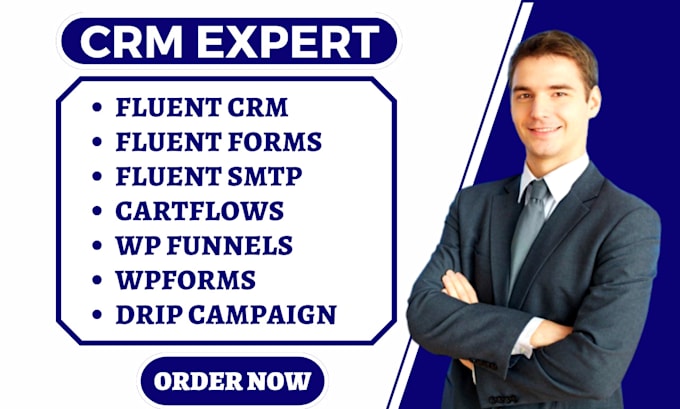Setup fluent crm forms wp funnels cartflows gravity forms wpforms drip campaign by Benmarketings ...