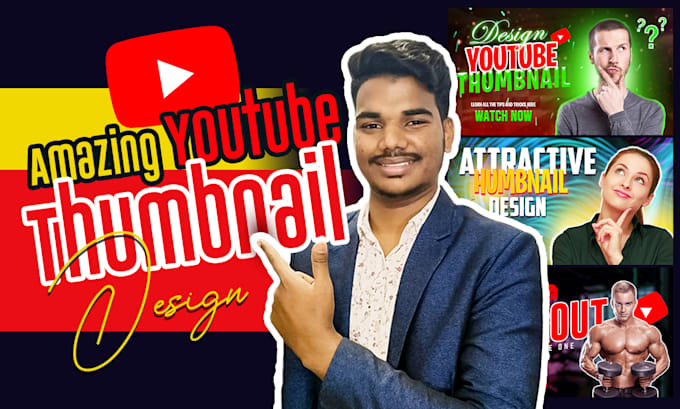 Design amazing youtube thumbnail for view boosting by Skillspro_team ...