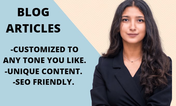 Write unique blog articles at a good price by Emna_negrichi | Fiverr