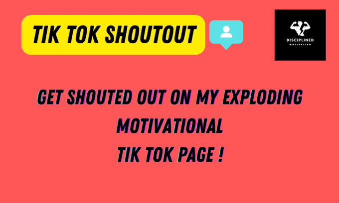 Shout You Out On My Exploding Motivational Tik Tok Page By Charliestod Fiverr