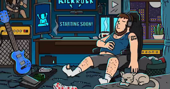 Create cartoon loop animation for website, screens, etc by Rolandtopaz ...