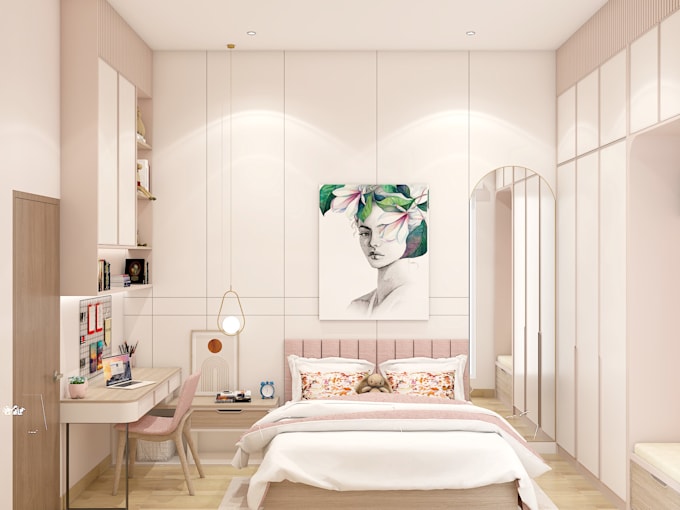 Design your dream bedroom by Alyshaka | Fiverr