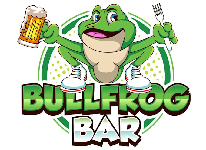 Design unique bullfrog logo by Doktin_botix | Fiverr