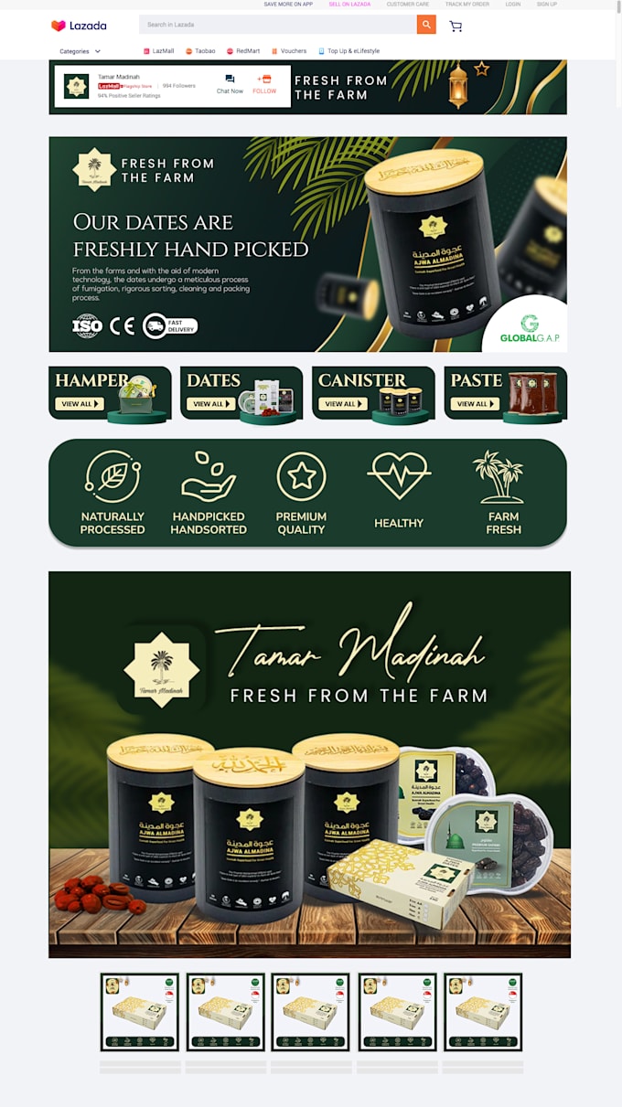 Your design lazada storefront by Oib_creative | Fiverr