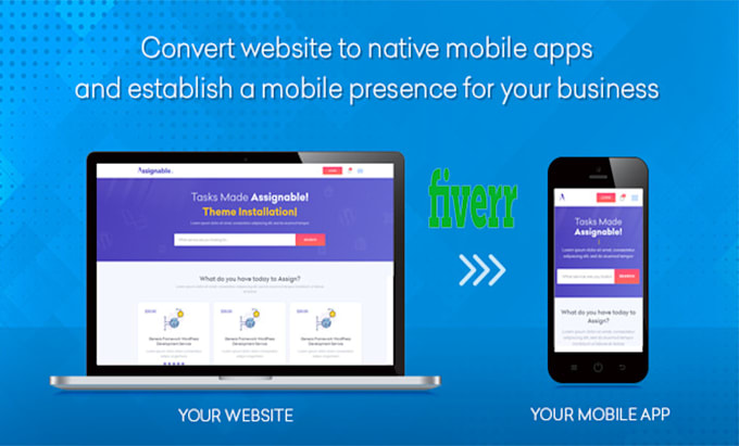 Convert website to android app and splash screen by Developeratik | Fiverr