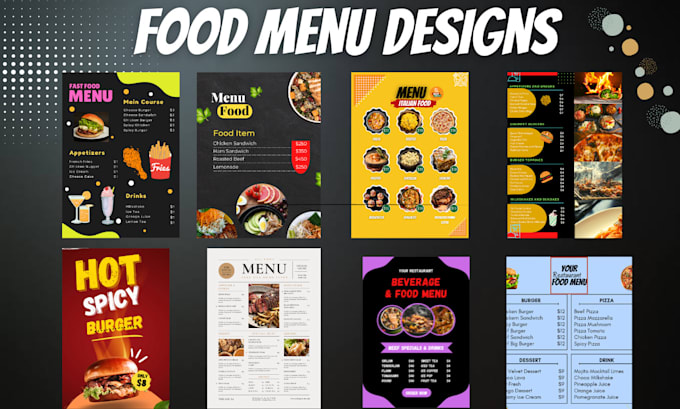 Create menu design, food menu, restaurant menu with price list by ...