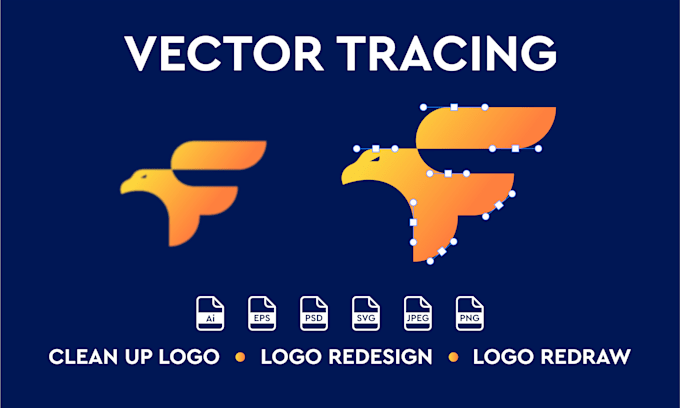 Do vector tracing, recreate, redraw logo, convert to vector file by Thevectorise | Fiverr