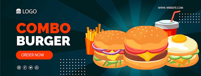 Modern restaurant food menu card, banner and flyer by Leedoboys | Fiverr