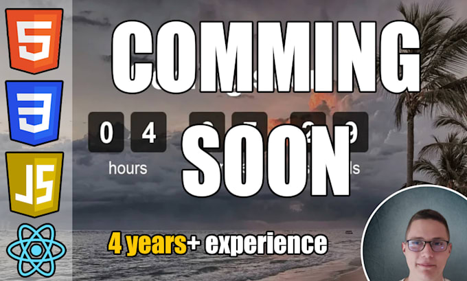 Create an amazing coming soon page by Vamost | Fiverr