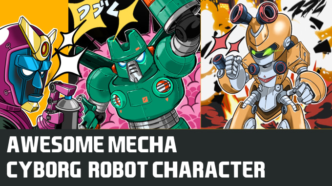 Design awesome custom mecha, cyborg and robot character by Adamalbar888 ...