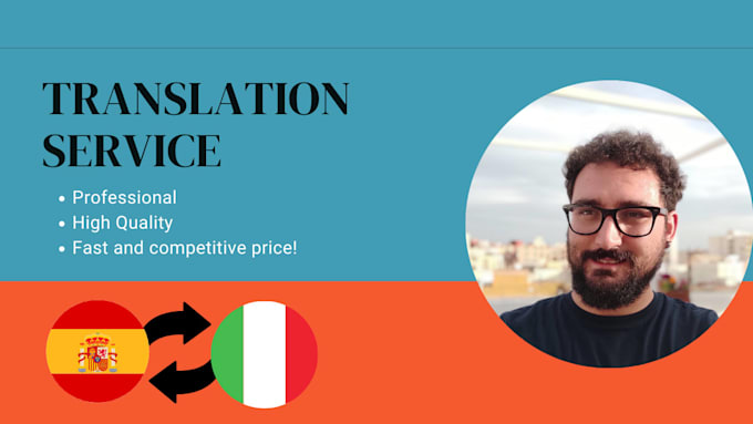 Translate spanish to italian and vice versa by Andrea_risso | Fiverr