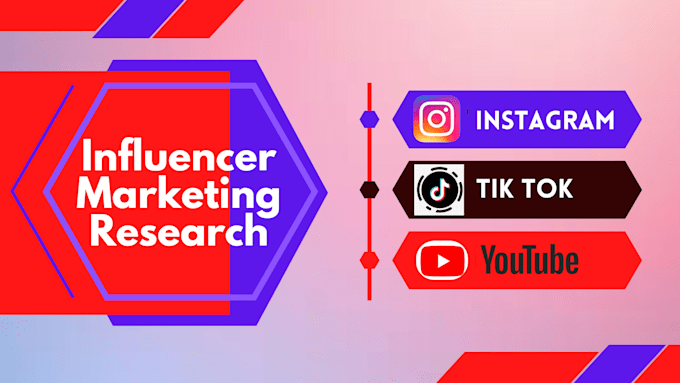 Create top influencers list on tiktok instagram youtube for influencer ...