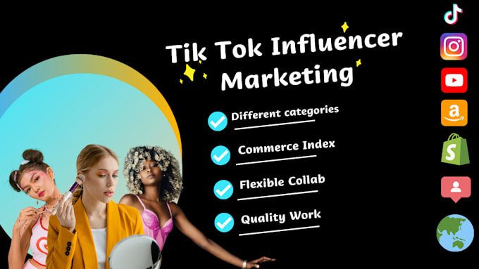Build tik tok influencer list for you by Bighit4ever | Fiverr