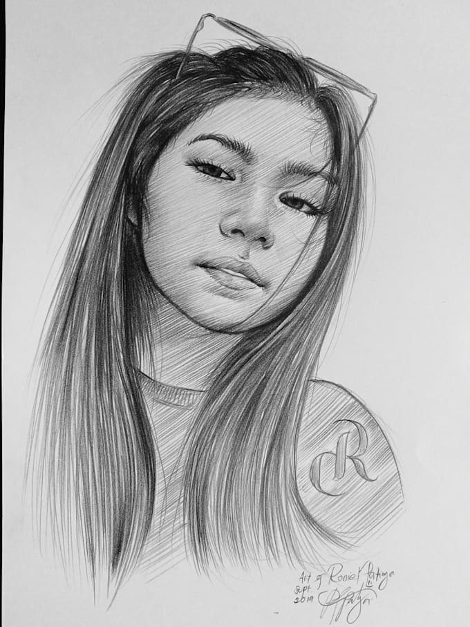 Do realistic portrait drawing by Nielarts | Fiverr