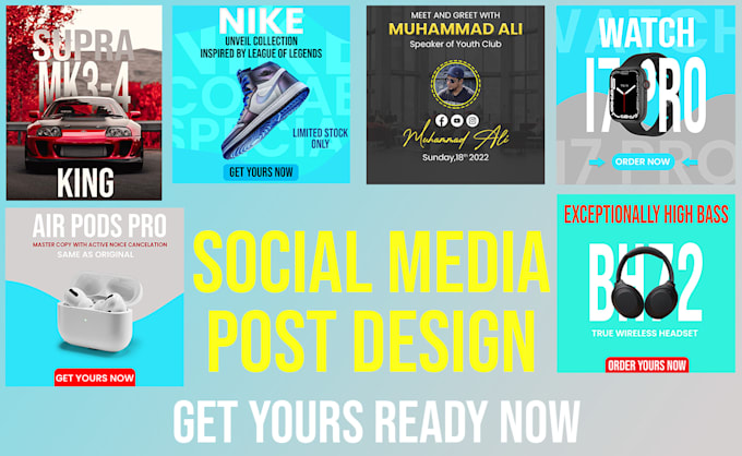 Design 3 attractive and professional social media post,ads by ...