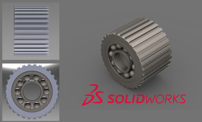 3d industrial parts modelling by Bayrakcad | Fiverr