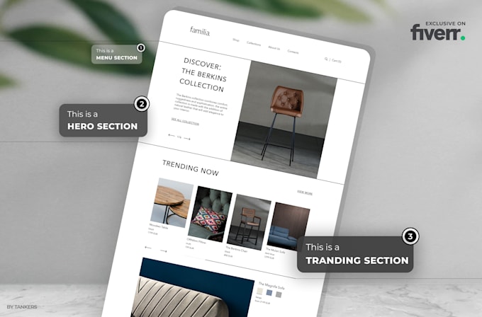 Create a modern and responsive website landing page design by Bytankers ...