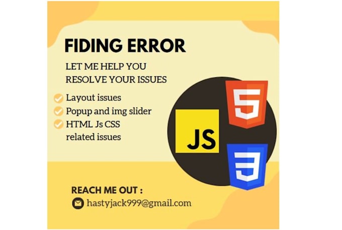 Fix Html Css And Javascript Issues And Errors By Jackionendino Fiverr