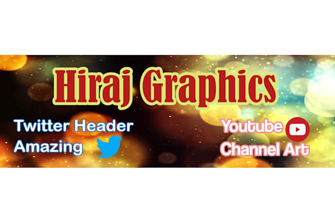Do twitter header and youtube channel art by Hirajgraphics | Fiverr