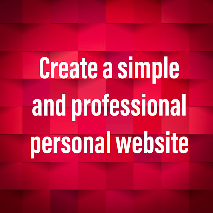 Make a static or personal website by Yasso120 | Fiverr