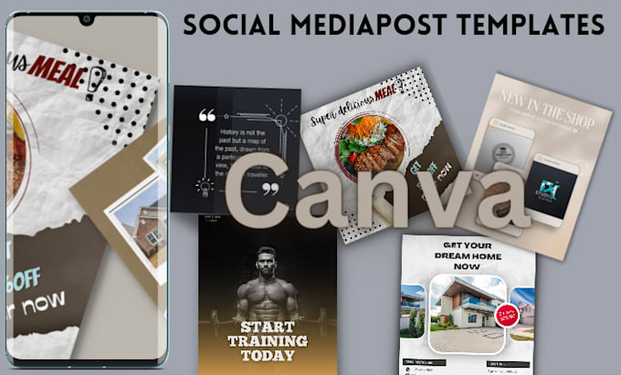 Design outstanding, eye catchy canva templates for your social media ...