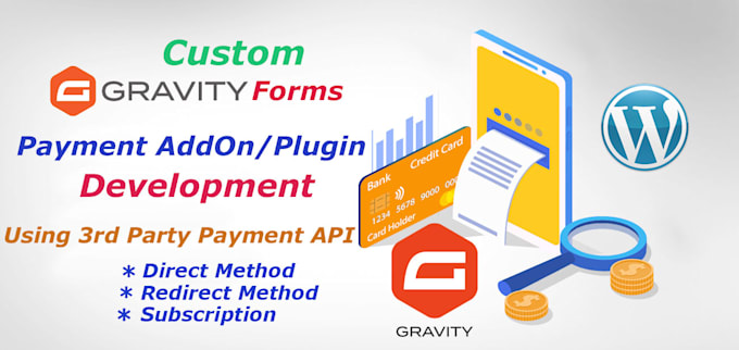 Develop a custom gravity form payment add on plugin by Simra6 | Fiverr
