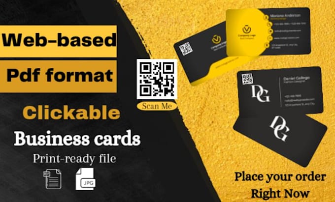 Design digital and clickable business cards by Luqman_chughtai | Fiverr