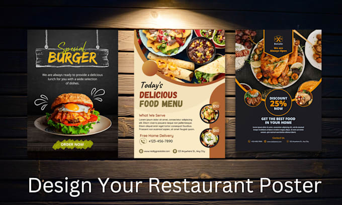 Design fruitful canva pro restaurant poster and flyer by Skillzeera ...