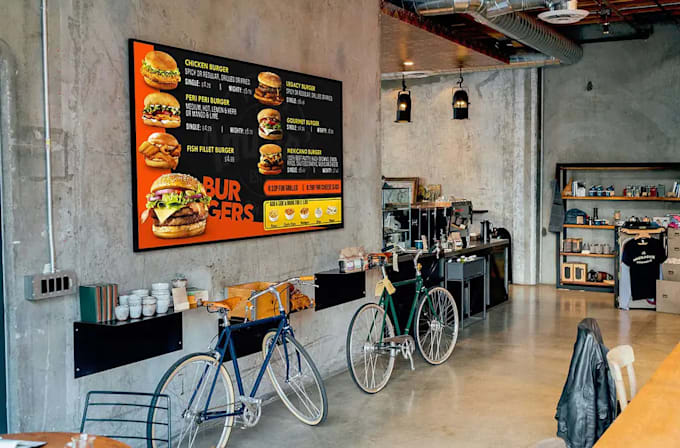 Design for you digital menu, chalkboard, animated menu board by ...