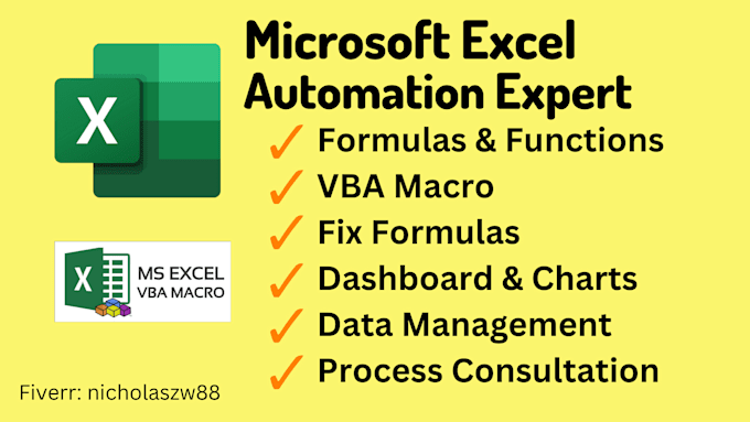 Create Excel Formulas Macro Vba To Automate And Simplify Your Tasks