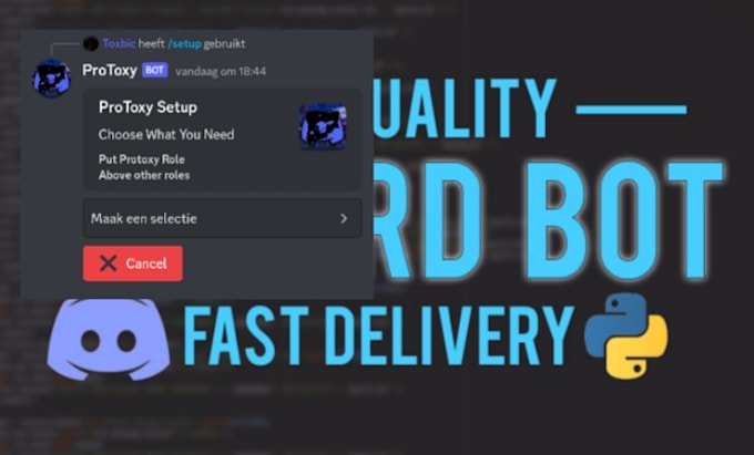 Make a discord bot by Foxbic | Fiverr