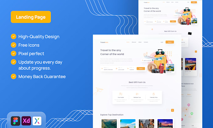 Design a modern landing page ui ux for your business by Epicdesign999 | Fiverr