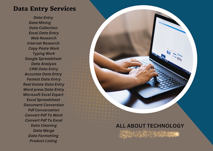 Do data entry, copy paste, web research, typing, excel sheet by ...