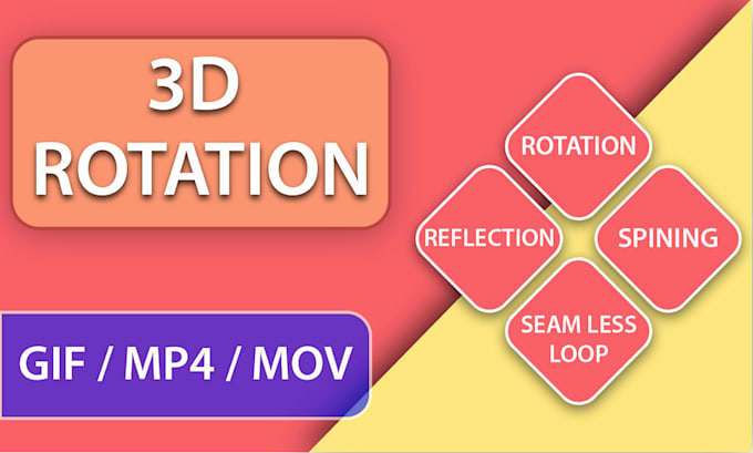 Create custom 3d rotating logo animation, looped spin by Abuzar514 | Fiverr