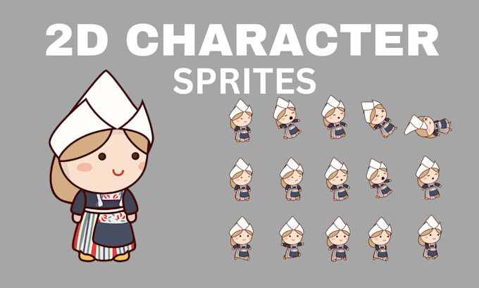 Do character design,sprite sheet,game assets and game concept art by ...