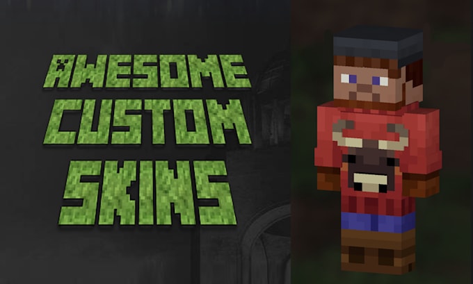 Make a custom minecraft skin by Themintstudio | Fiverr