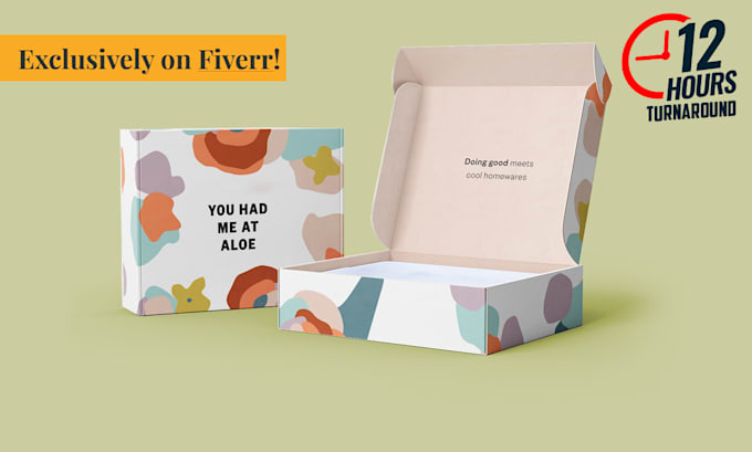 Do packaging box design, label design, mailer box design by Graphik ...