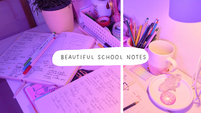 Make beautiful school notes by Ryleefrancis | Fiverr