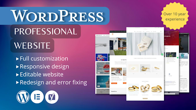 Design or redesign a professional responsive wordpress website by Denebux | Fiverr