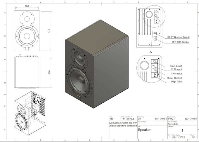 Create accurate technical drawings for any product or part by ...