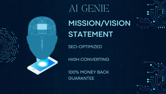 Write an ai powered mission statement, vision or core principles for ...