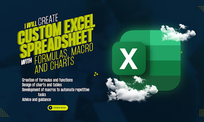 Create Custom Excel Spreadsheet With Formulas Macro And Charts By Cristhianmed125 Fiverr