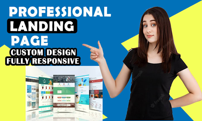 Create professional landing page website, single page web by Sikander ...