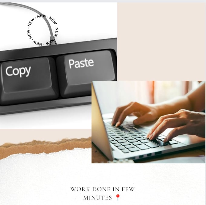 Do copy paste work, filling forms, entering data and typing by ...