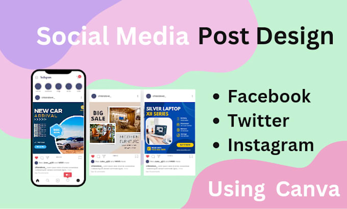 Creat any social media post and stories using canva by Smbabul | Fiverr