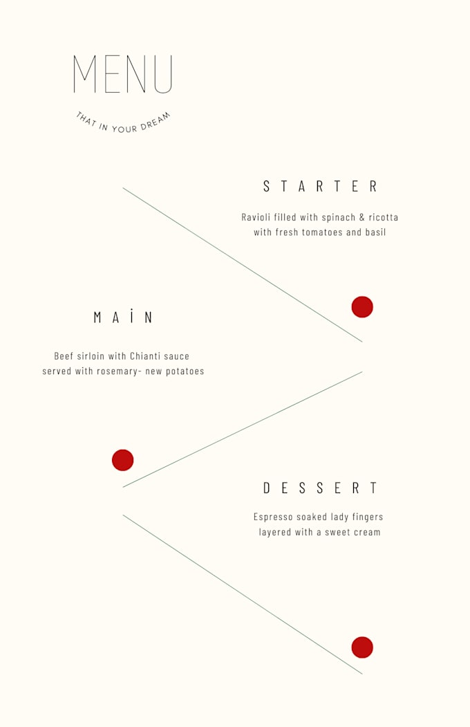 Do minimal and aesthetic menu design for you in 12 hours by Gizmyy | Fiverr